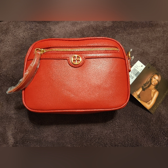 IMAN | Bags | Iman Red Crossbody | Poshmark